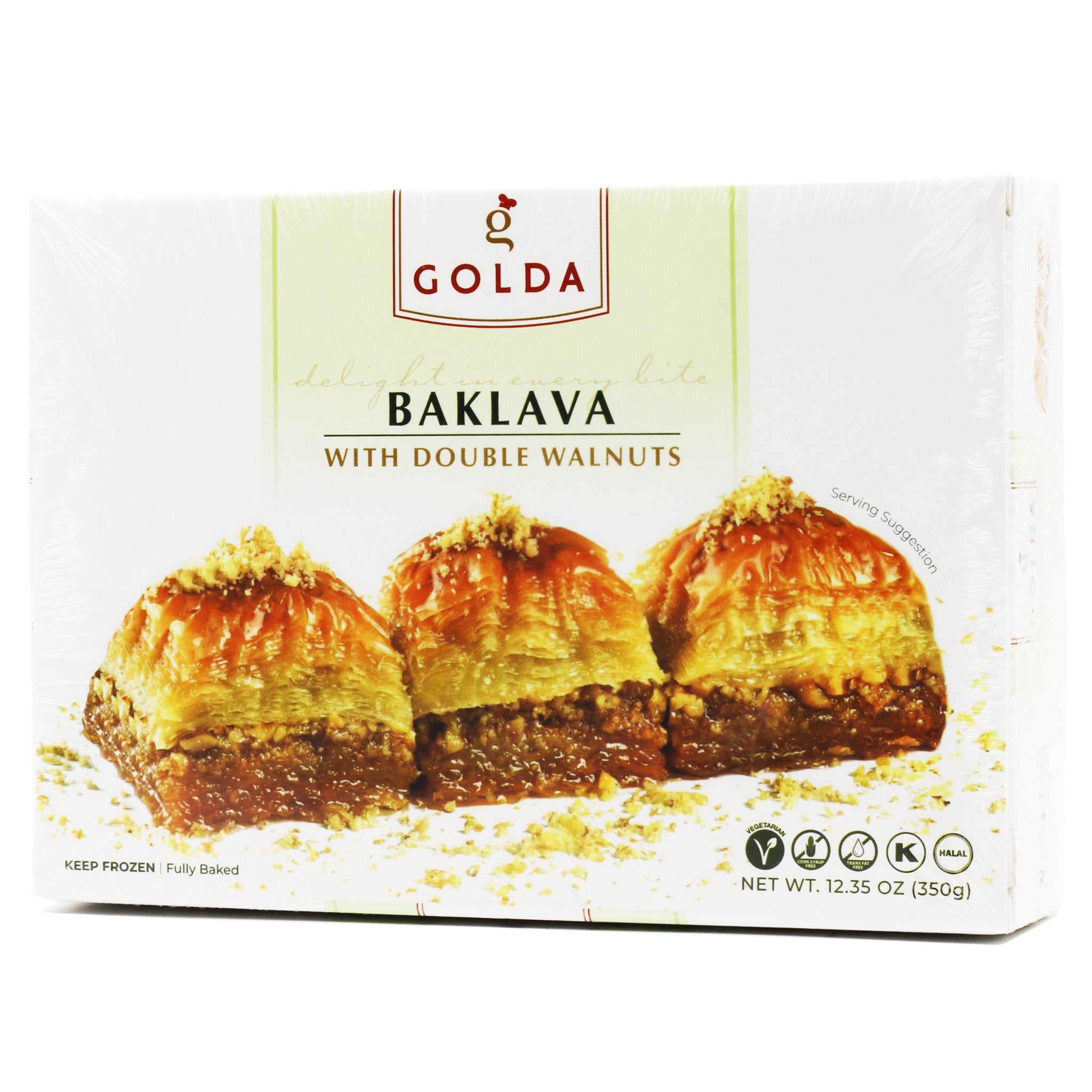Golda Baklava With Double Walnuts 12.35 Oz (350 Gr) – Qualita Food Store