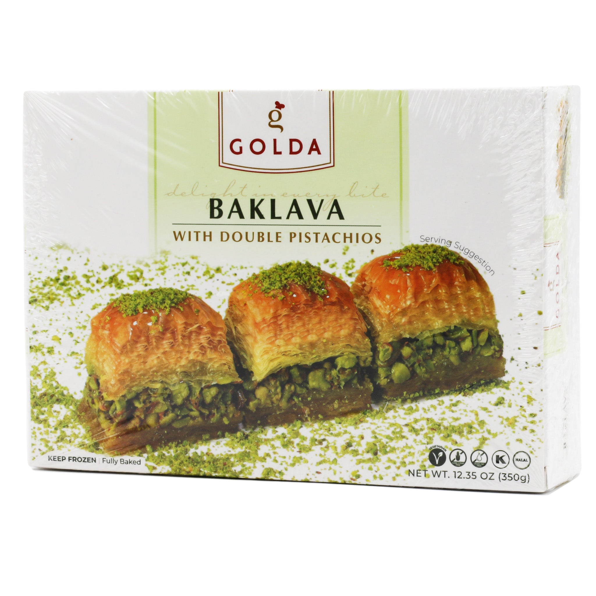 Golda Baklava Double Pistochios 12.35 Oz (350 Gr) – Qualita Food Store