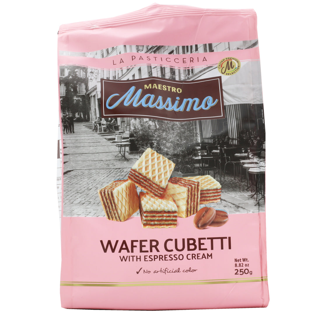Maestro Massimo Wafer Cubetti Espresso 8.82 Oz (250 Gr) – Qualita Food ...