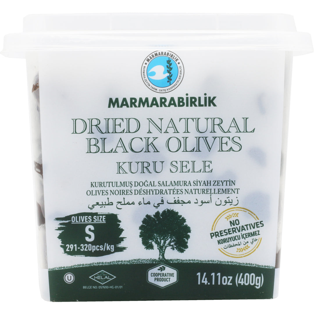 Marmarabirlik Dried Black Olives S 14.11 Oz (400 Gr Kuru Sele ...