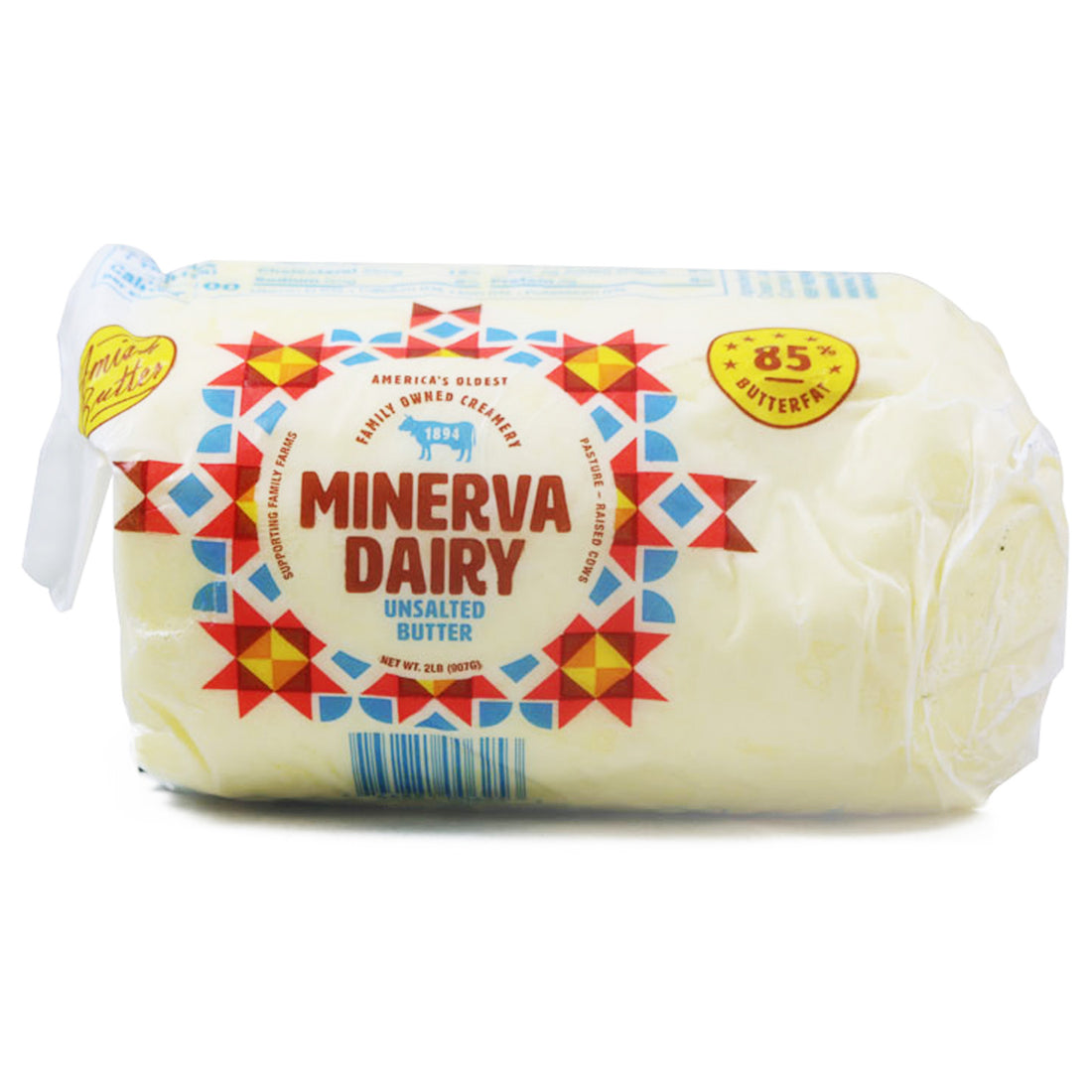 Minerva Dairy Amish Roll Butter Unsalted 2 LB (908 Gr) – Qualita Food Store