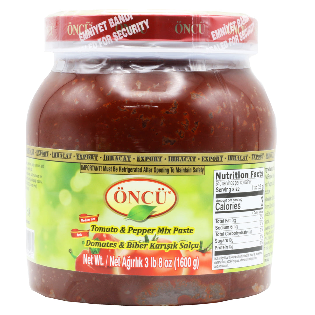 Oncu Tomato & Pepper Mix Paste 3 Lb 8 oz – Qualita Food Store