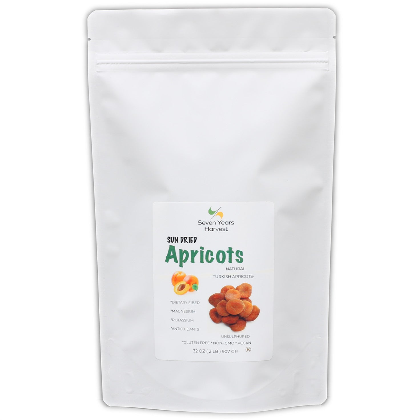 Seven Years Harvest Sun Dried Turk Apricots 2 Lb (907 Gr) – Qualita ...