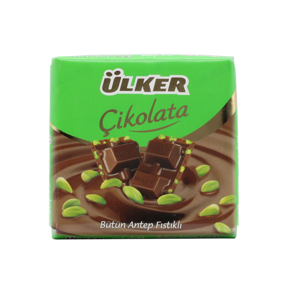 Ulker Milk Chocolate With Pistachios 2 3 Oz 65 Gr Qualita Food Store