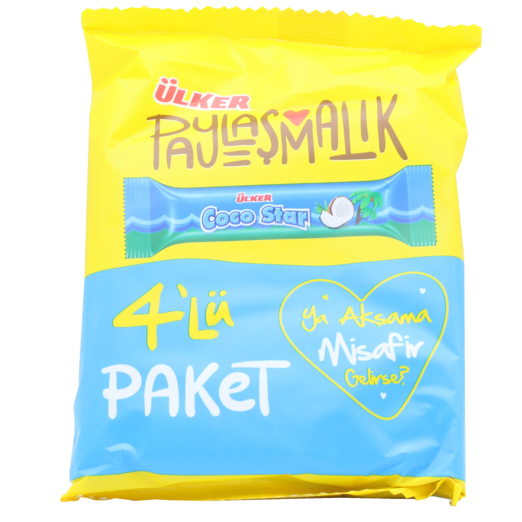 Ulker Cocostar Chocolate 4 Pk – Qualita Food Store