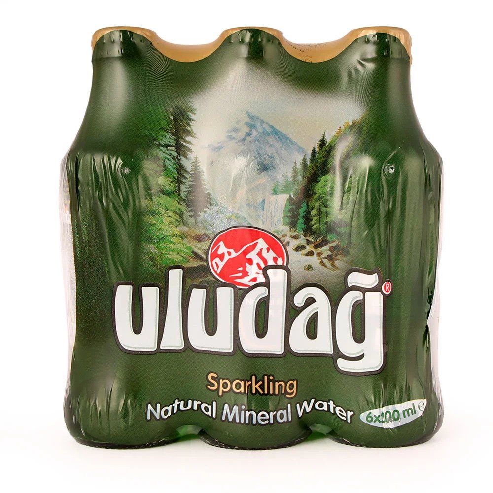 Uludag Sparkling Natural Mineral Water 6 x 200 ML – Qualita Food Store